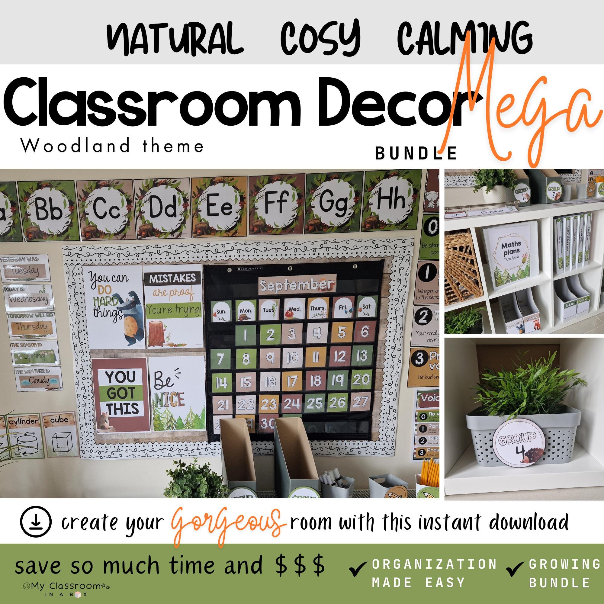 Woodland Classroom Decor MEGA Bundle Nature Theme Classroom - Etsy
