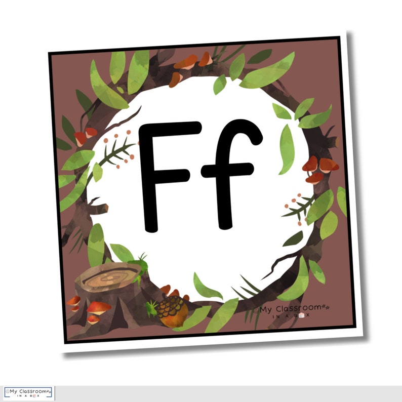 Woodland Alphabet Posters Alphabet Posters Nature for the Classroom ...