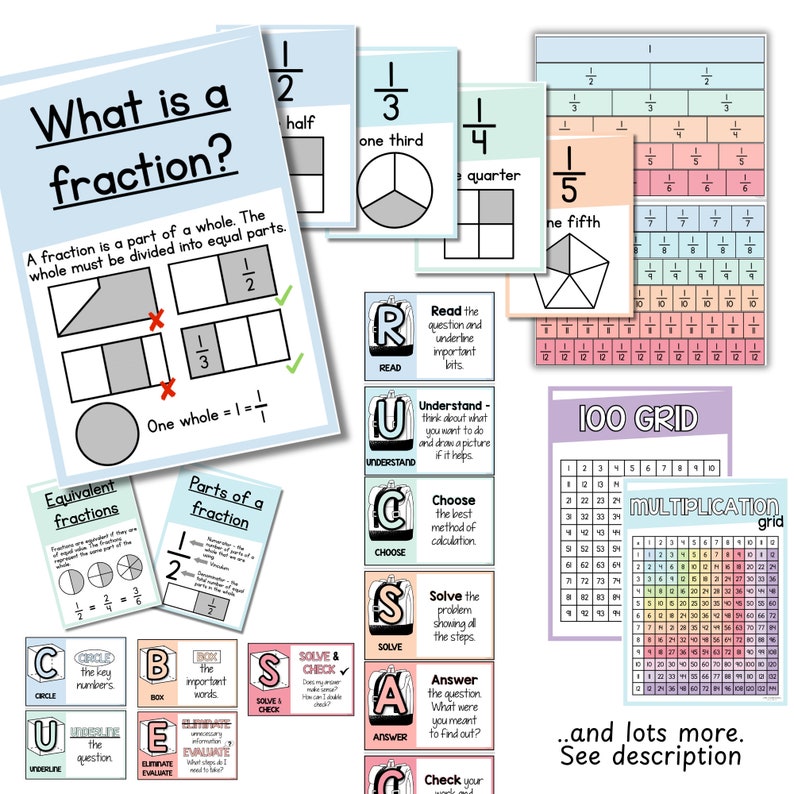 Classroom Decor Bundle Mega Bundle Pastel Theme Calm Classroom Decor ...