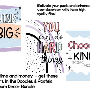 Back to School Motivational Posters Classroom Decor Printable - Etsy