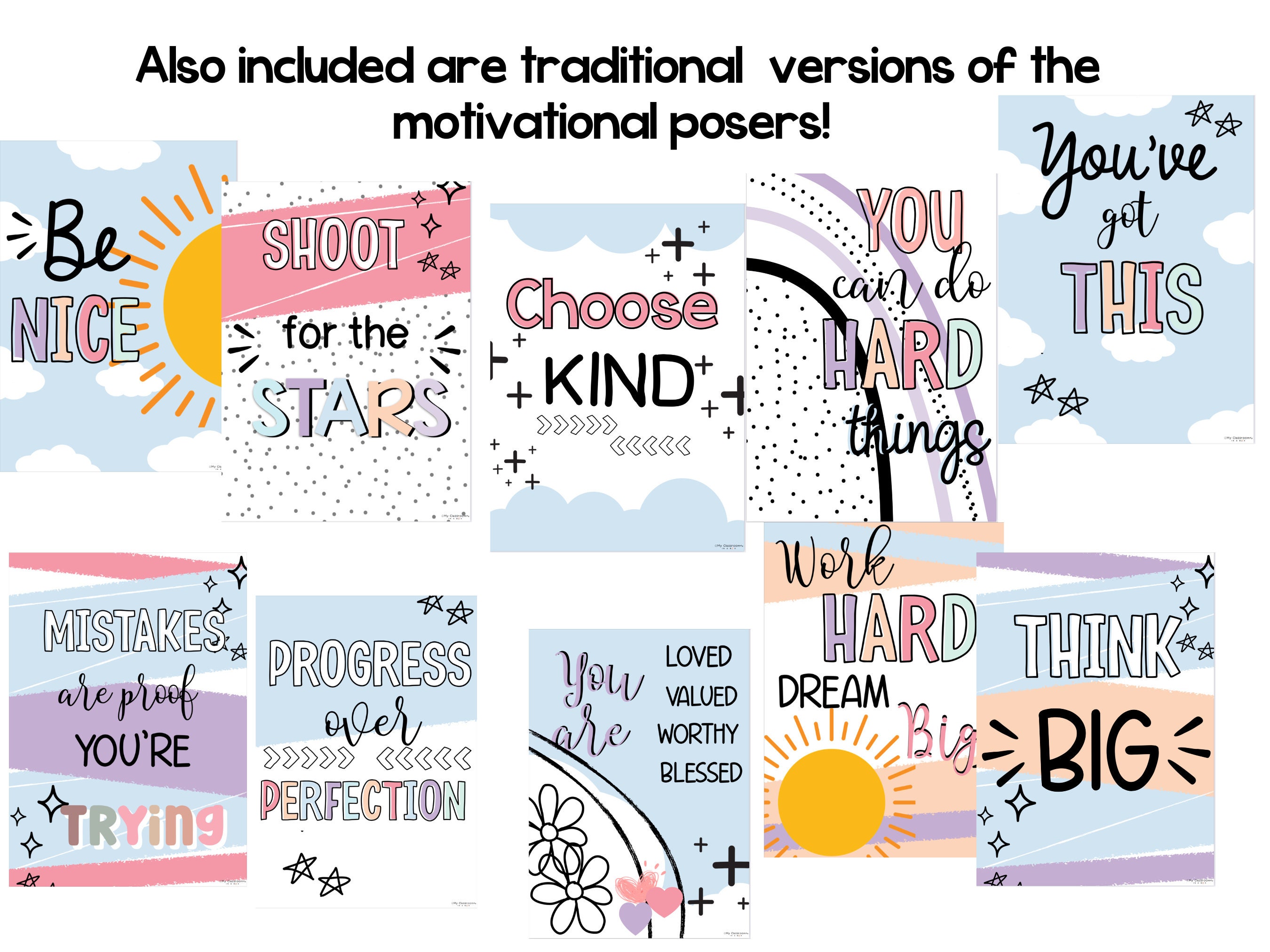 Funny Motivational Posters Classroom Behaviour Posters Classroom Decor ...