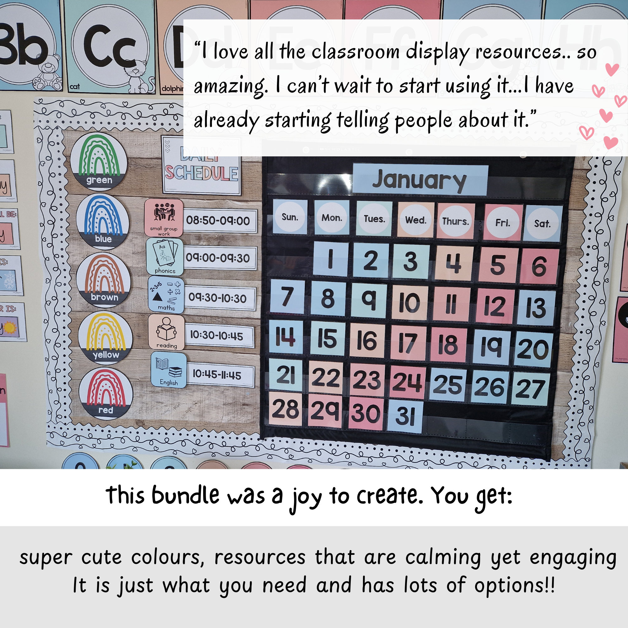 Classroom Decor Bundle Mega Bundle Pastel Theme Calm Classroom Decor ...