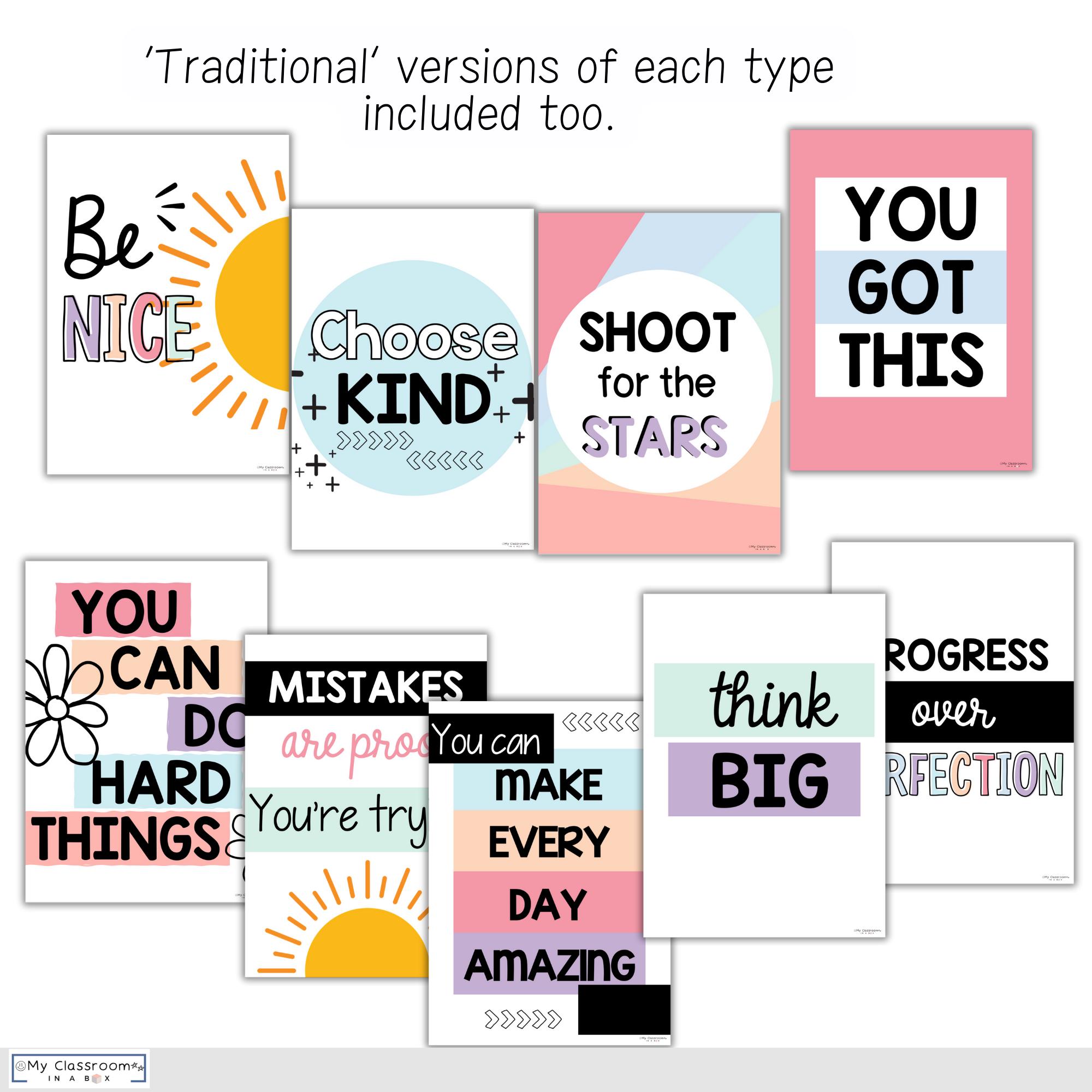 Funny Classroom Motivational Posters Classroom Behaviour Posters ...