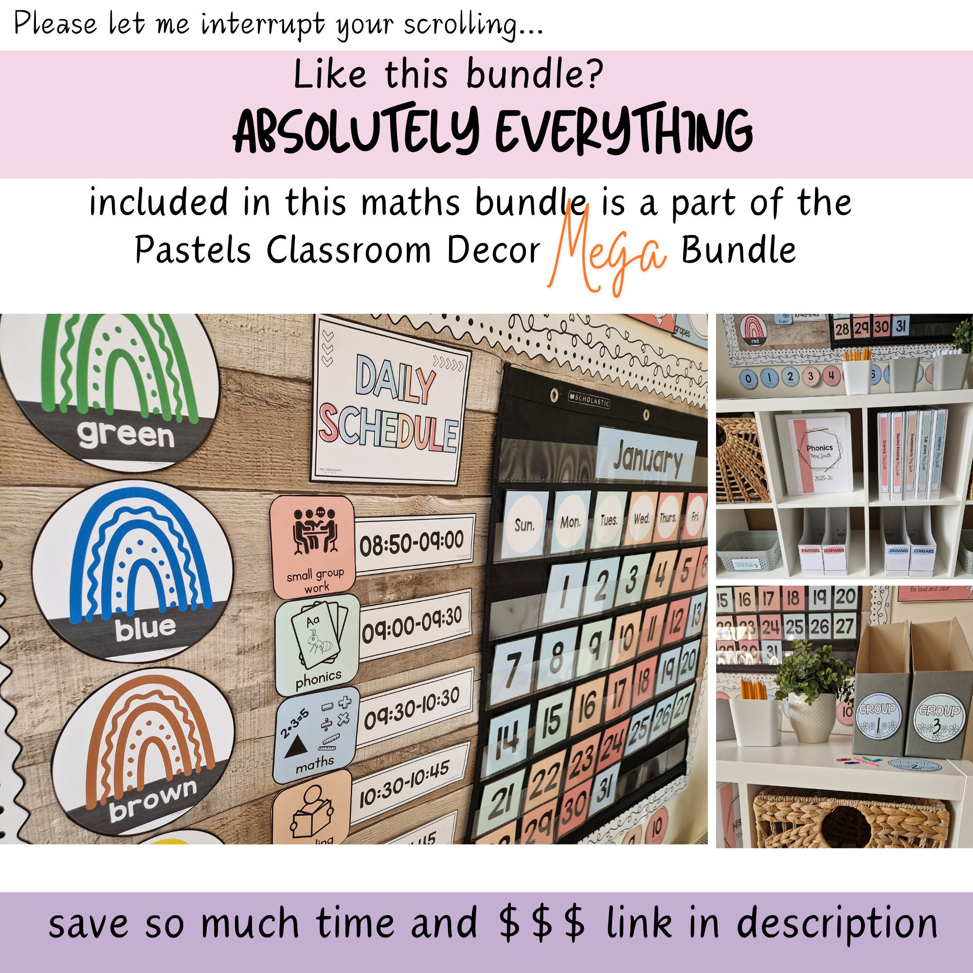 Maths Posters Maths Working Wall Maths Display Pack L Instant Download ...