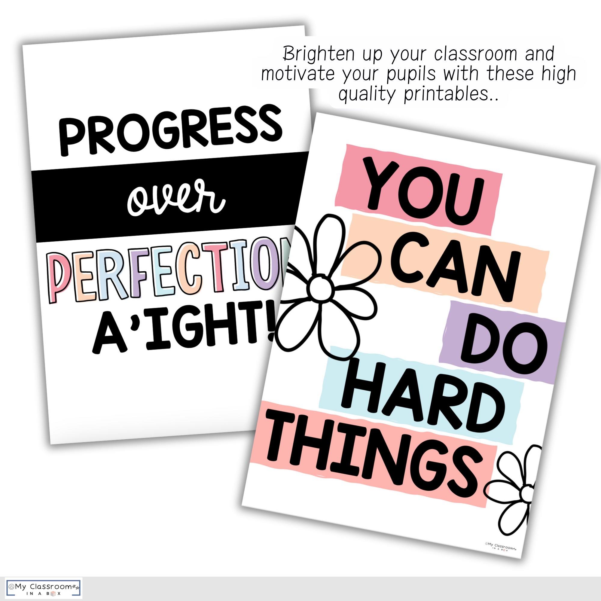 Back to School Motivational Posters Classroom Decor Printable Instant ...
