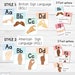 Pastel Alphabet Posters Handwriting Frieze for Classroom Editable Sign ...