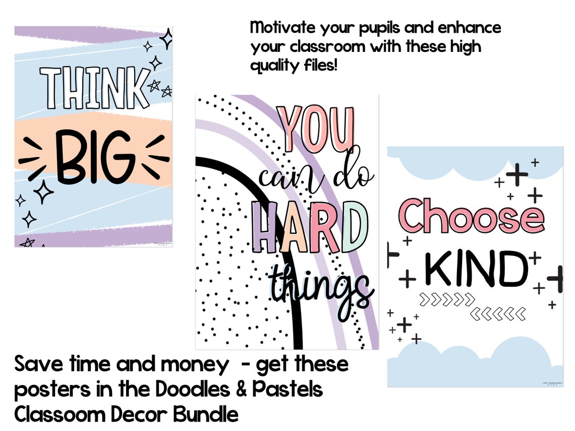 Funny Motivational Posters Classroom Behaviour Posters Classroom Decor ...