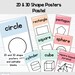 Pastel 2D and 3D Shape Posters Editable Classroom Posters Bundle 2D ...