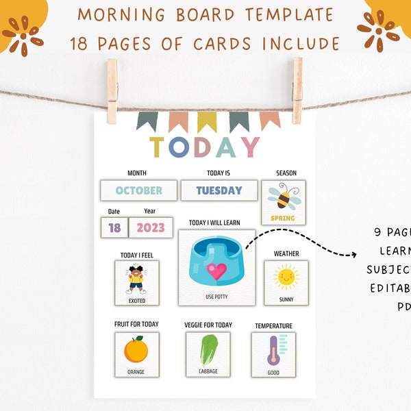 Toddler Routine Board - Etsy