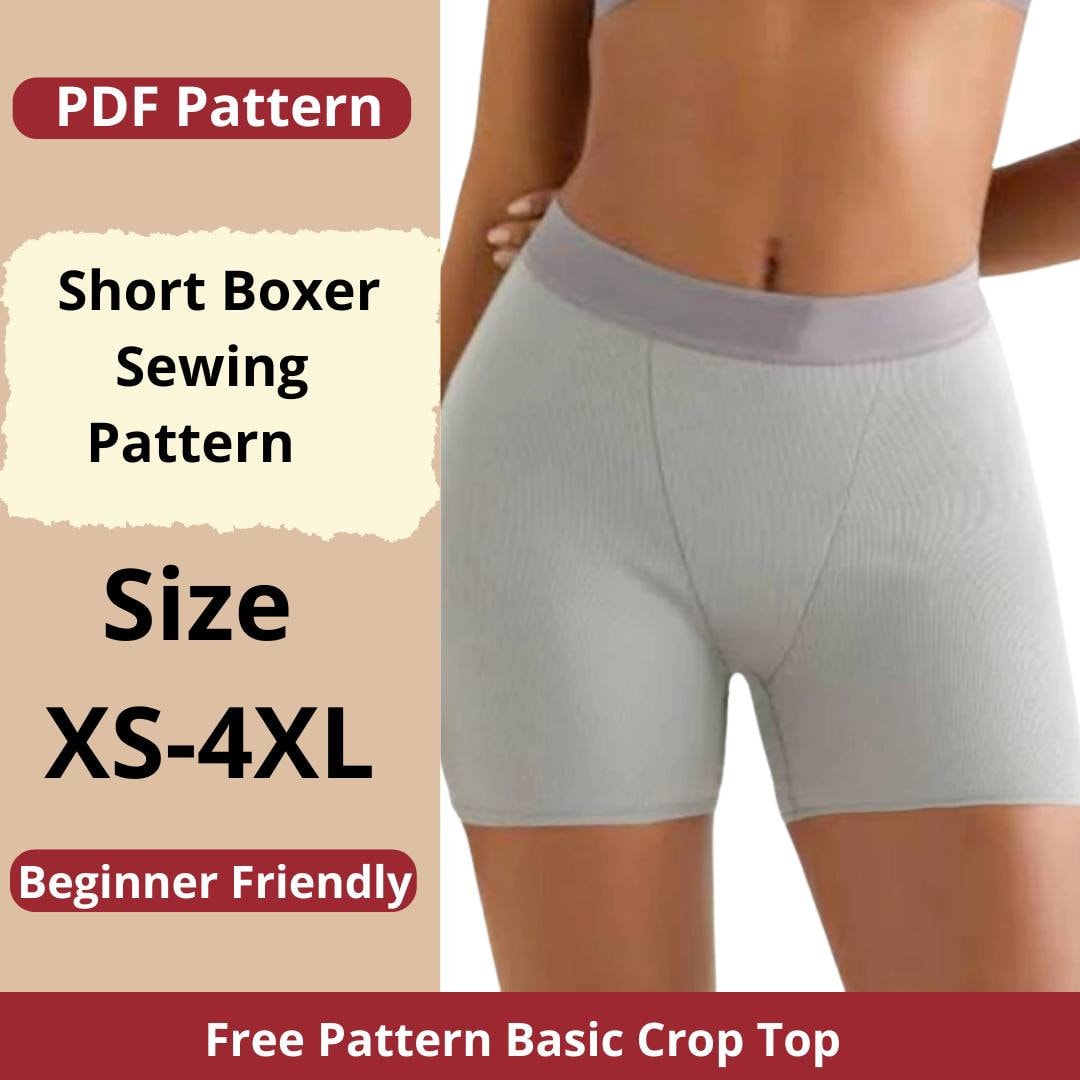 Boxer Shorts Sewing Pattern size XS to 4XL Instant Download Easy Pattern - Etsy Australia