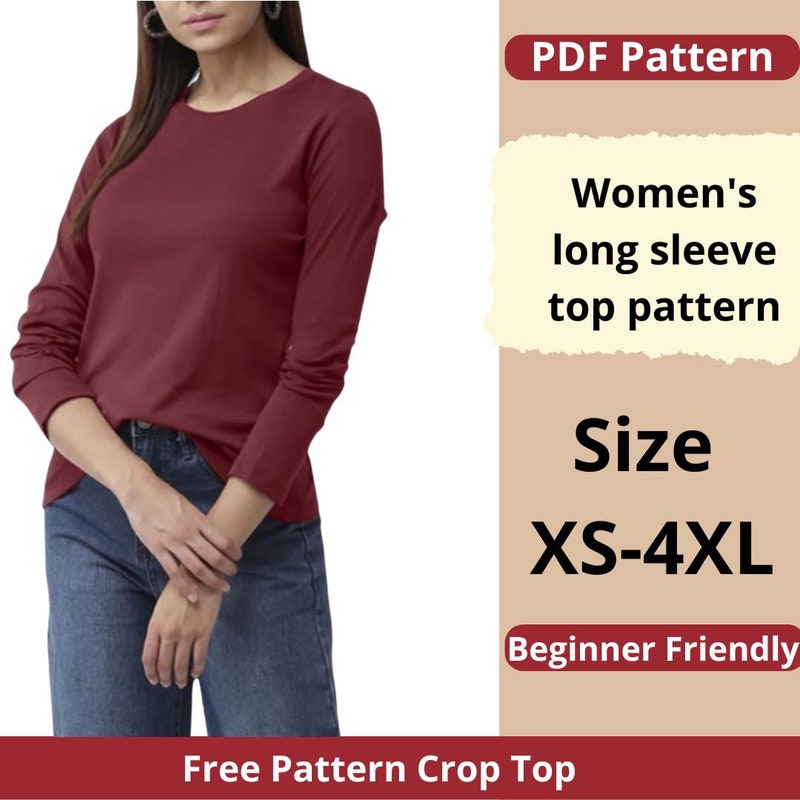 Long Sleeve Top - Etsy