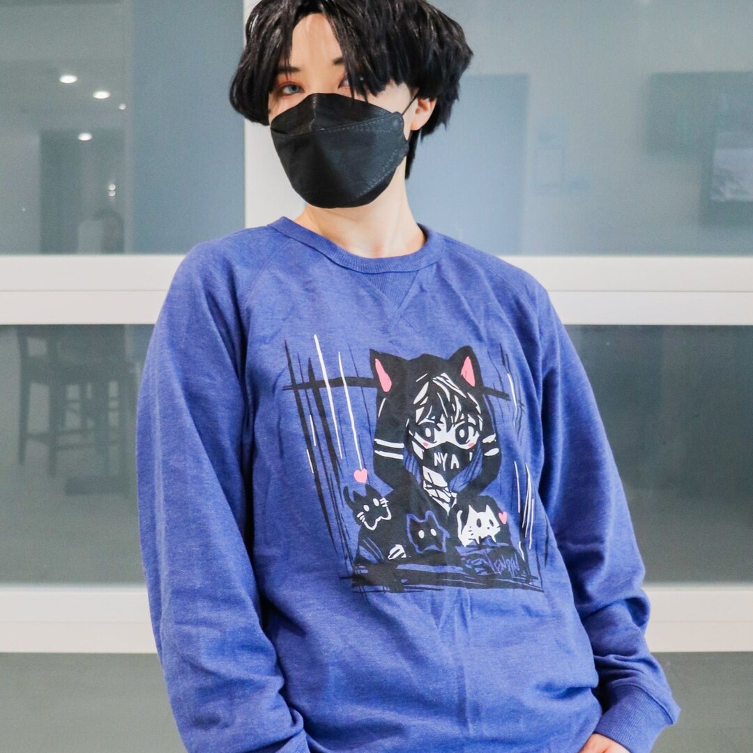 Cat Boy Crewneck Sweater - Etsy
