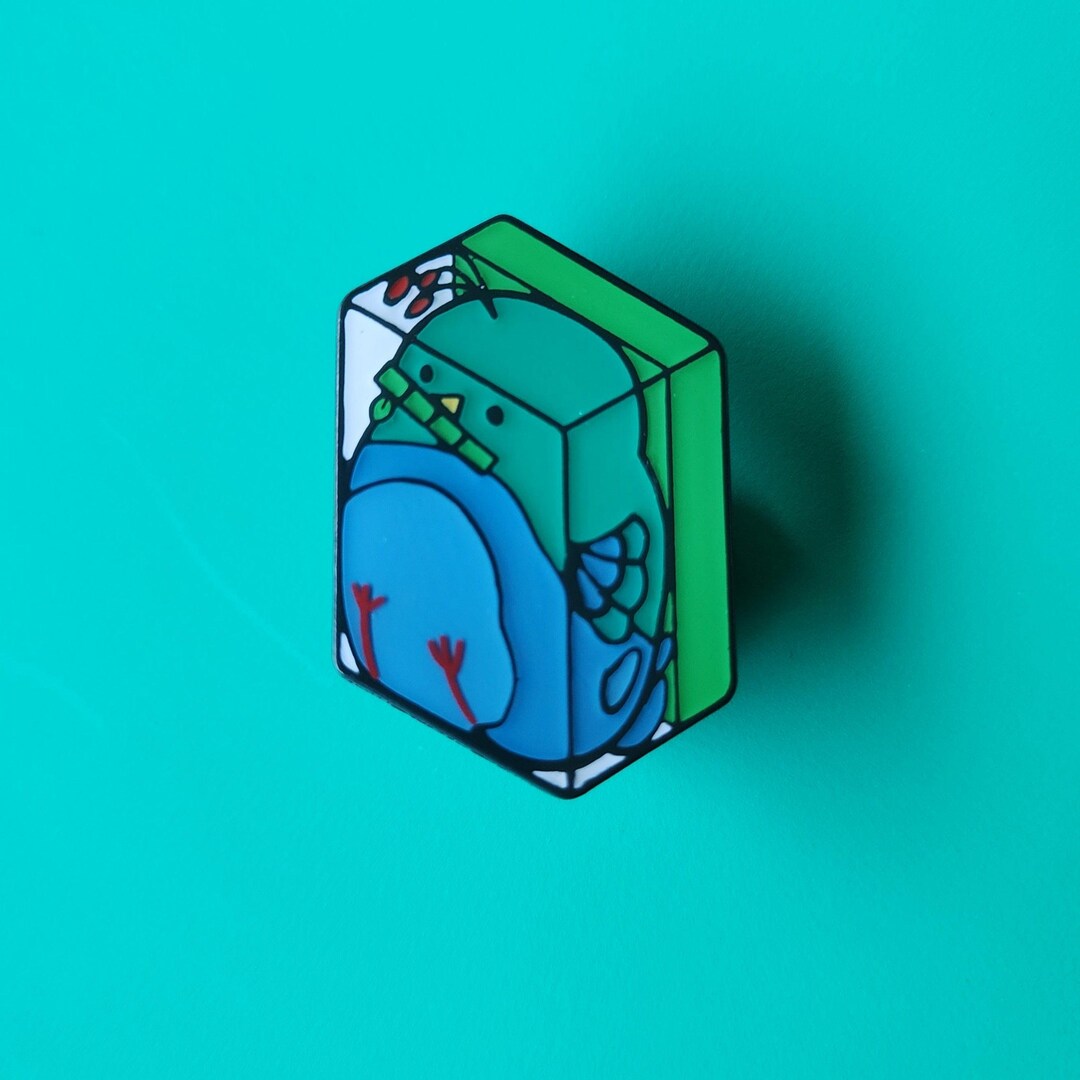 Mahjong Bird (one Bamboo Tile) Enamel Pin - Etsy