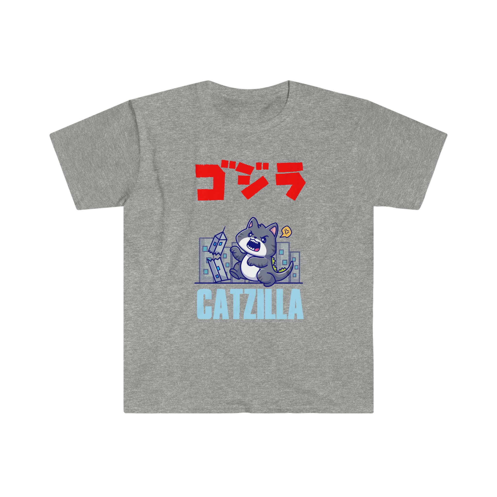 Catzilla Cat Meets Godzilla! Japanese Style Anime Sci-fi Cat-mom Pet ...