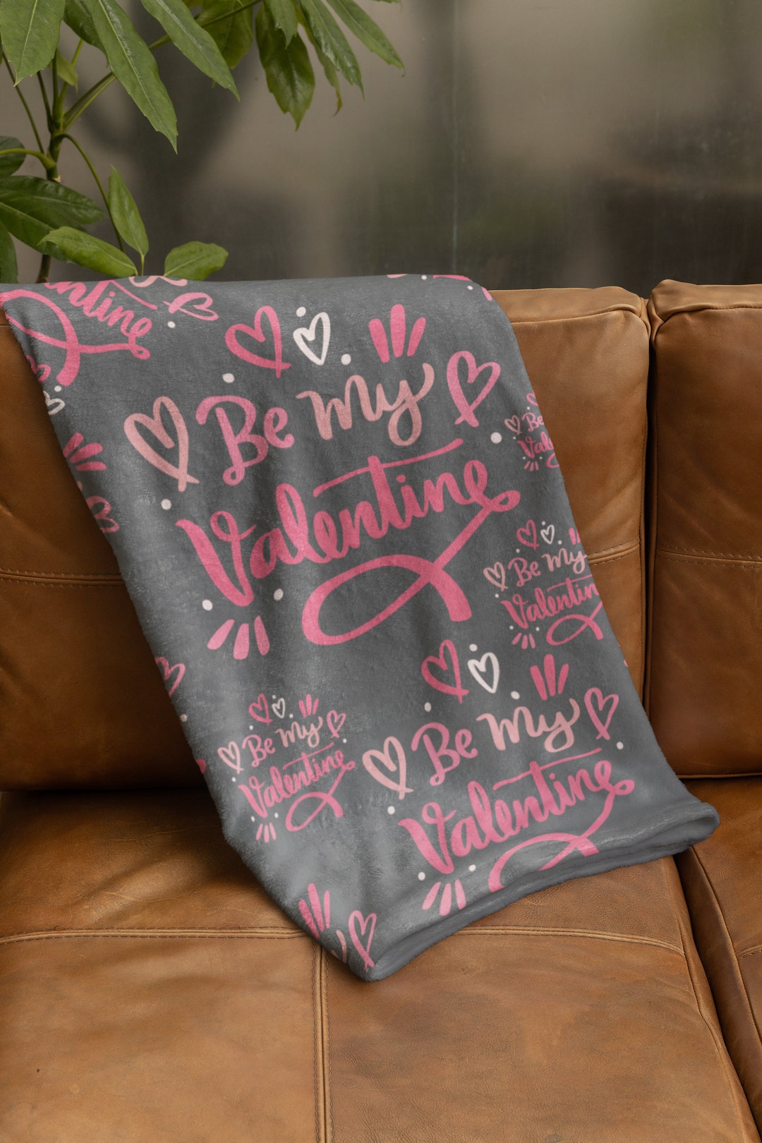 Valentine's Day Gift Fleece Sherpa Blanket, Be My Valentine Blankie - Etsy