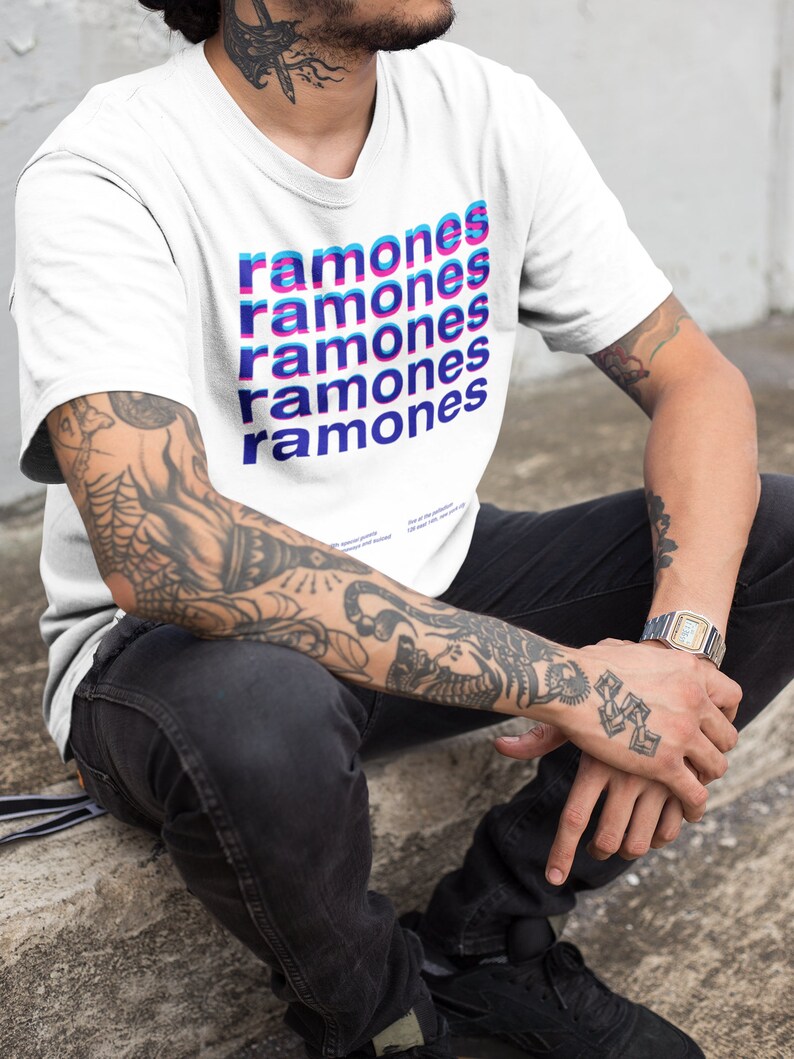 Ramones Alternative Poster Rock Music Punkrock Tshirt Joey Ramone ...