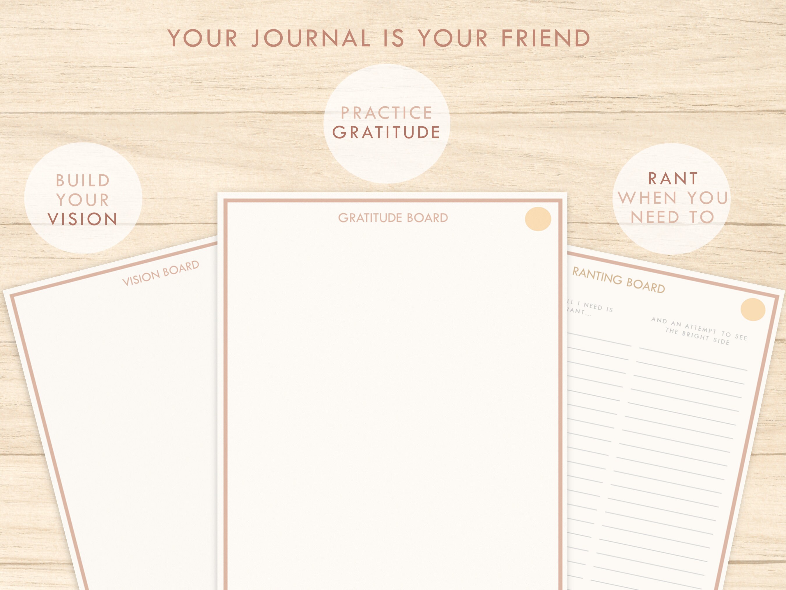 Gratitude Journal Printable PDF, Optimism Mindset Journal 100 Days ...