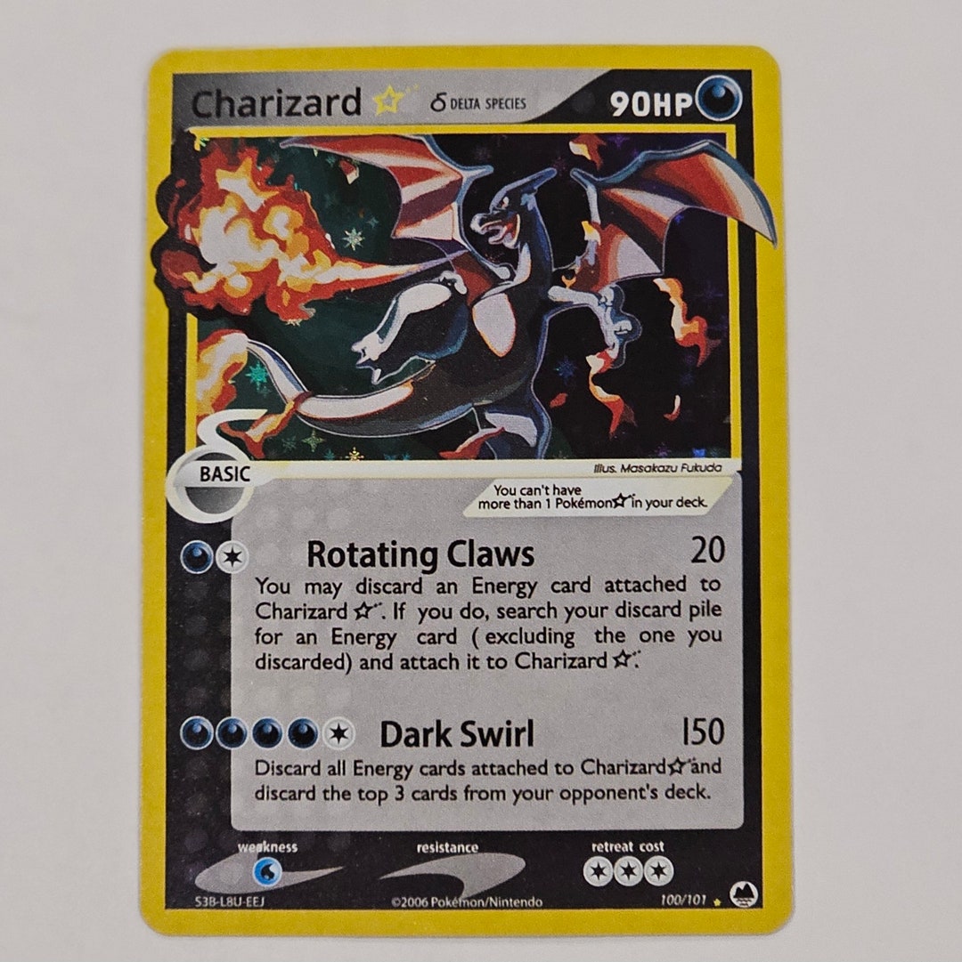 Charizard Gold Star Delta Species Handmade Holographic Card - Etsy