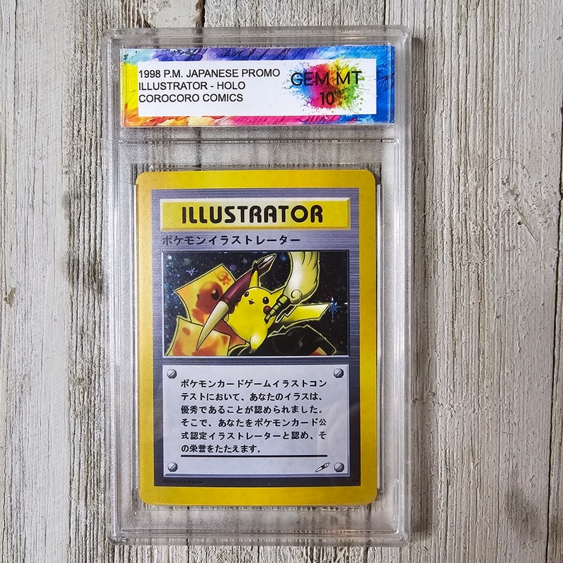 Pikachu Illustrator Corocoro Comics Promo With Custom Slab - Etsy Canada