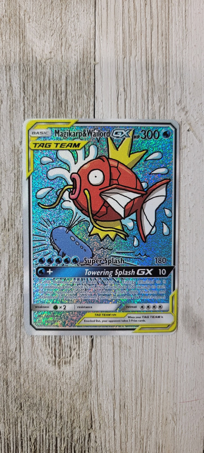 Magikarp & Wailord GX Team up alternate Full Art - Etsy