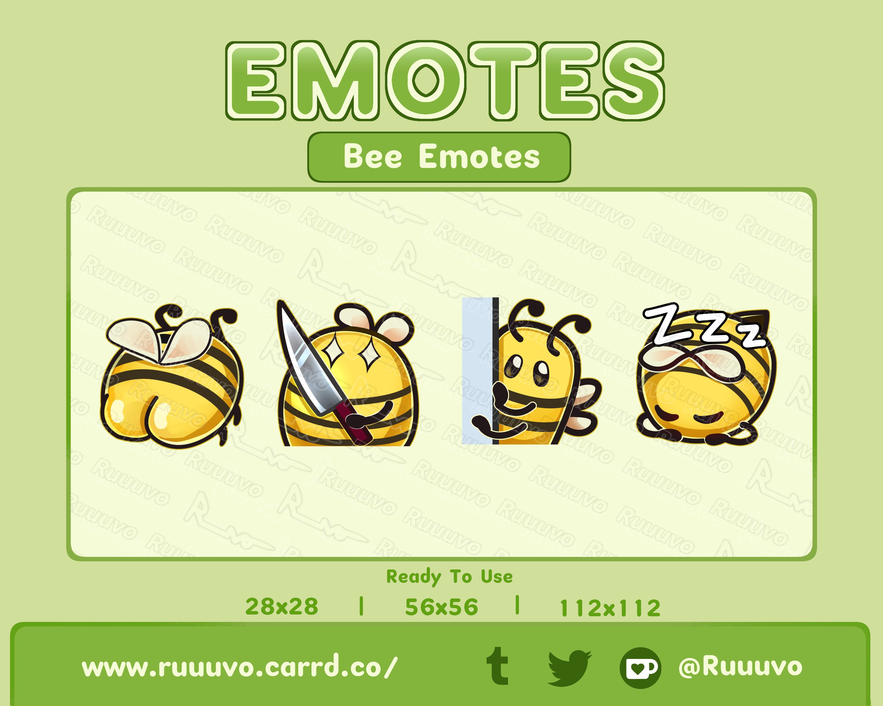 Bee Emote for Twitch/discord/youtube Streaming / Bumblebee Streamer ...