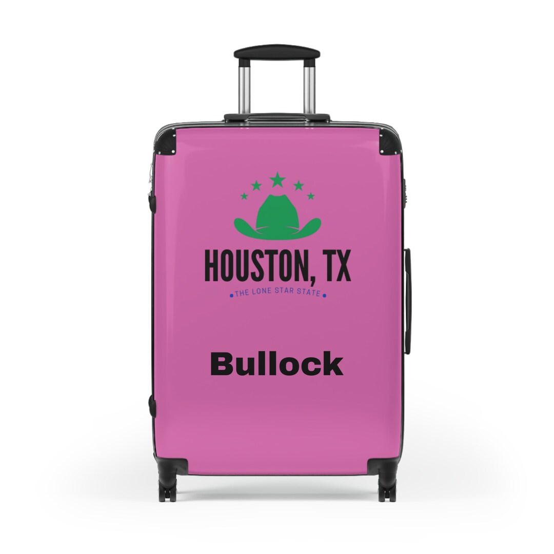 HOUSTON, TEXAS Suitcase, 3 Sizes, Proud Texas Traveler, Fun Luggage ...