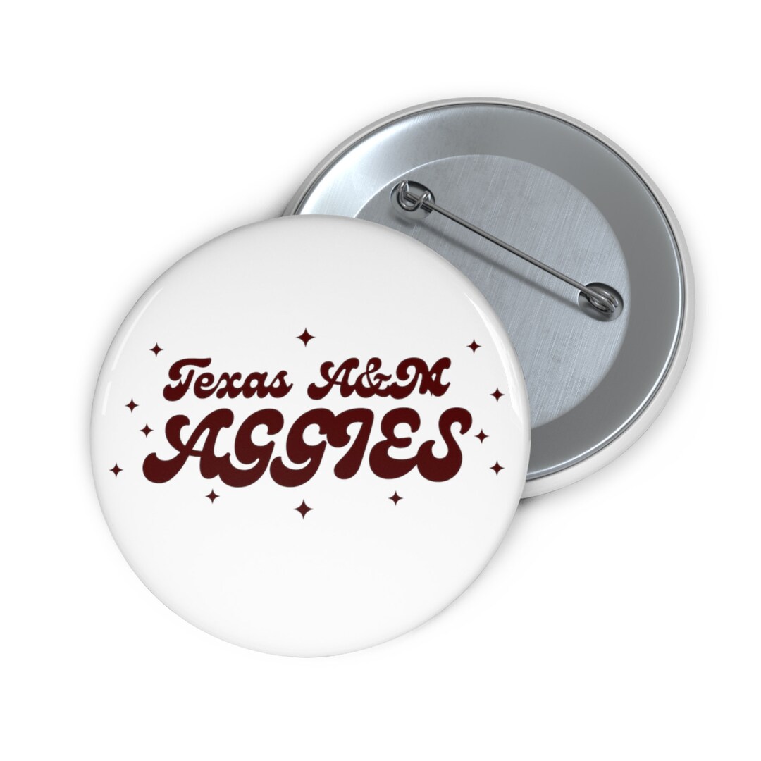 TAMU Aggie Pin Buttons, Aggie Game Day Buttons - Etsy