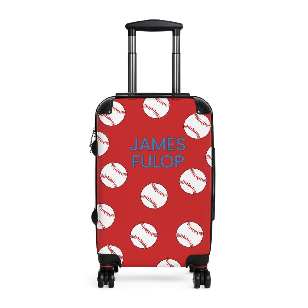 Personalized Baseball Suitcase, 3 Sizes, Custom Baseball Luggage - Etsy