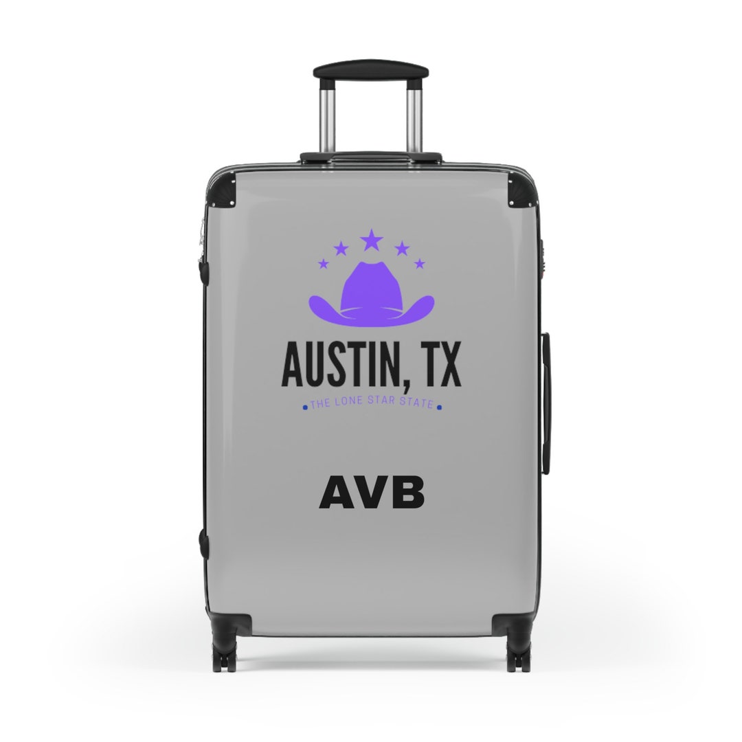 AUSTIN, TEXAS Suitcase, 3 Sizes, Proud Texas Traveler, Fun Luggage, Add ...