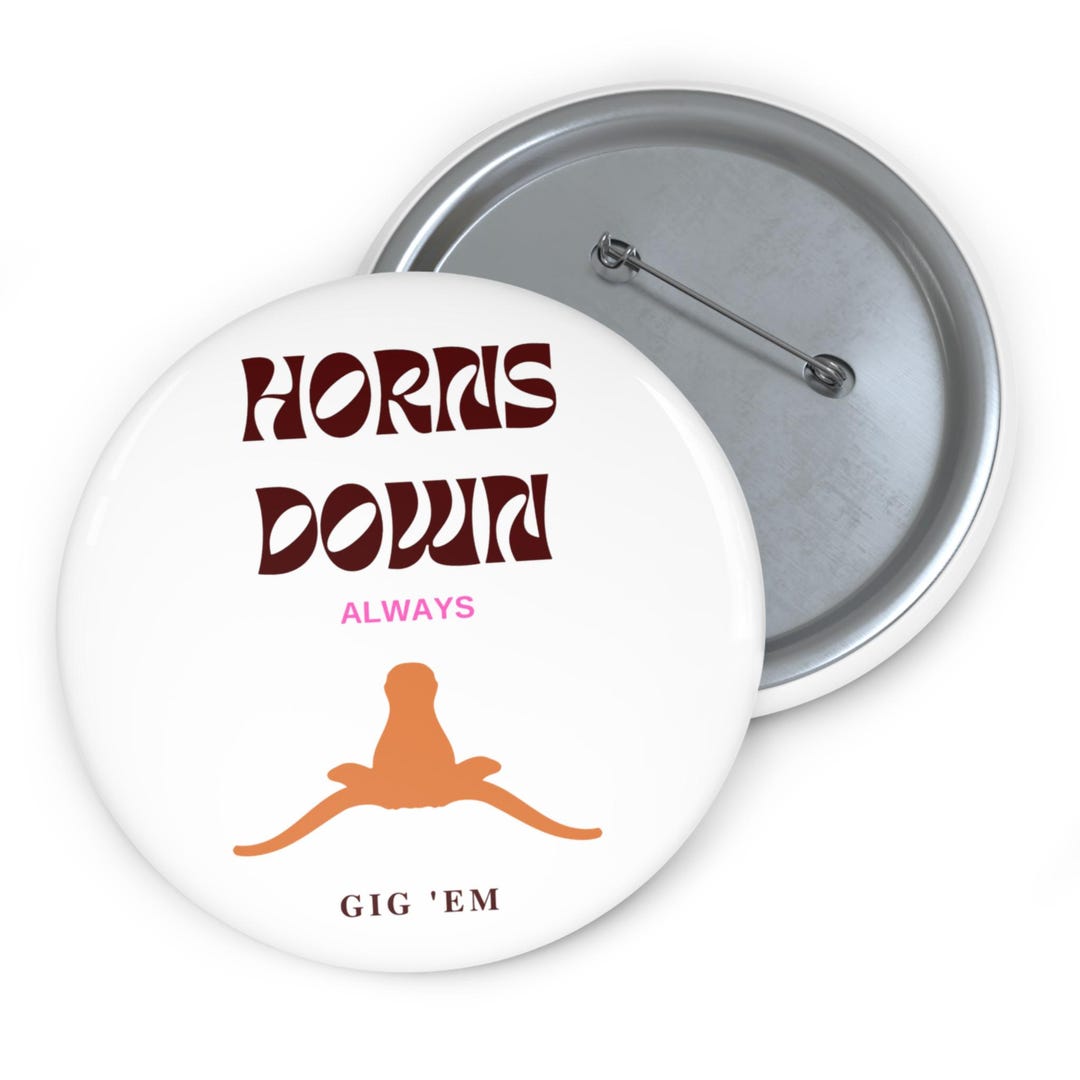 Horns Down Aggie Game Day Pin Buttons, BTHOTU Button, Aggie Button - Etsy