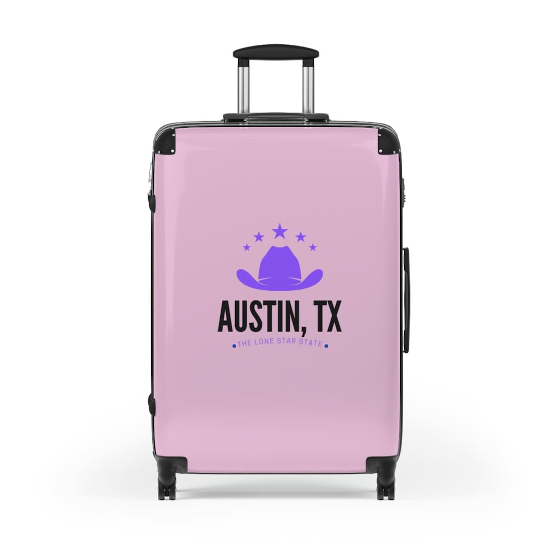 AUSTIN TEXAS Suitcase 3 Sizes Proud Texas Traveler Fun - Etsy