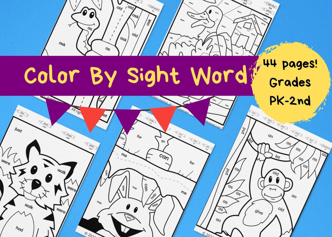 Color by Sight Word! - Etsy
