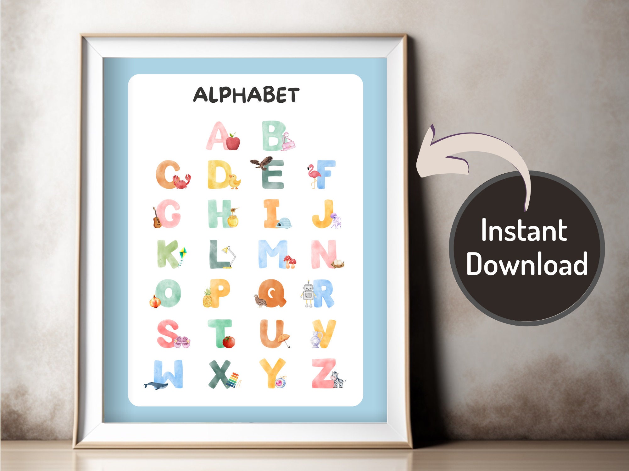 Montessori Classroom Printable Posters: Educational Set of 3 - Abcs ...