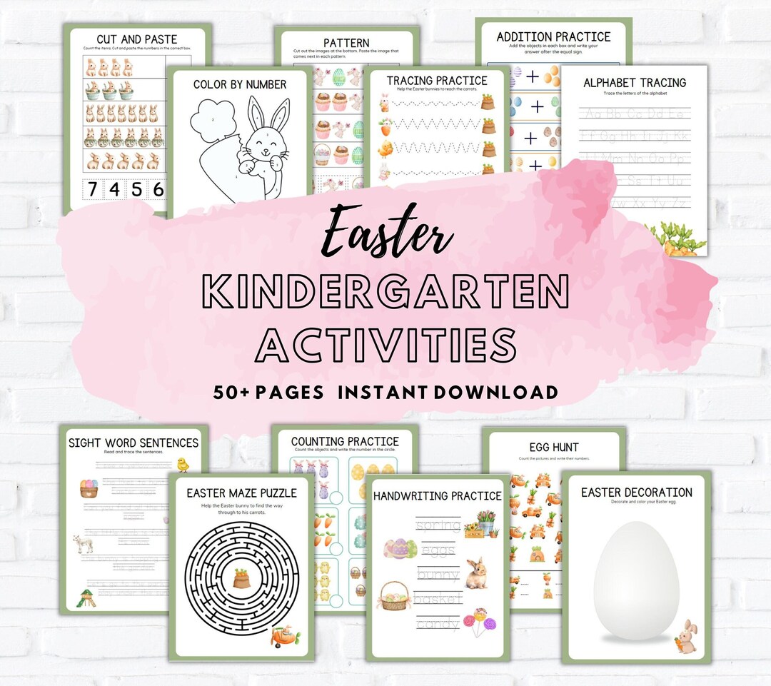 Easter Activity Bundle: Over 50 Pages of Fun Learning for ...