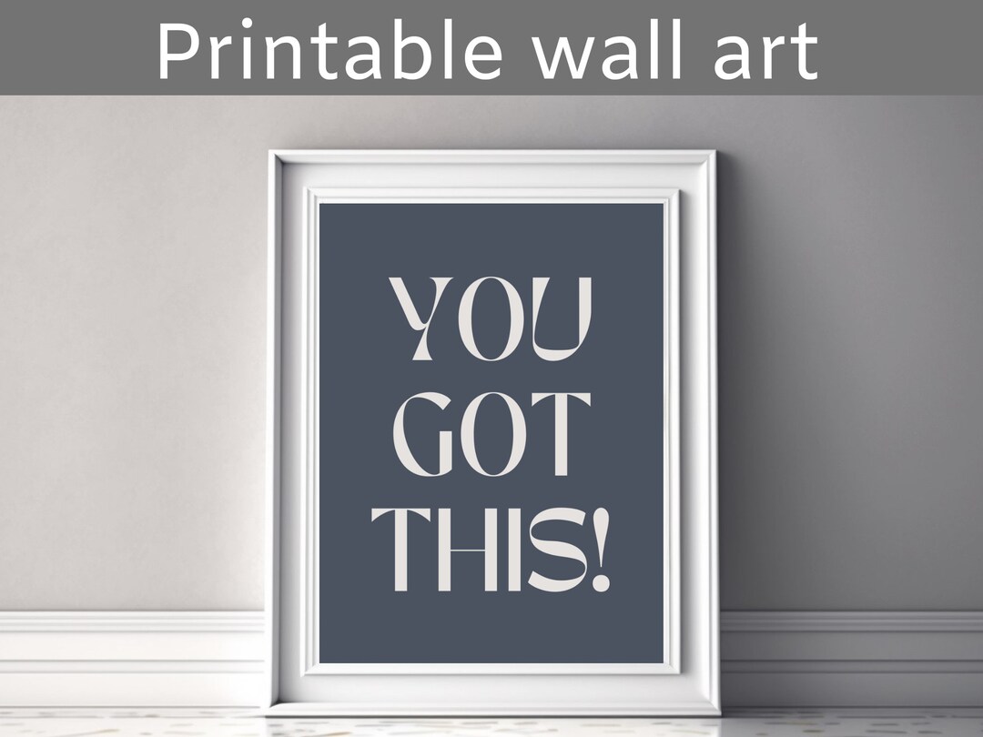YOU GOT THIS Wall Poster - Playroom Decor - Baby Boy Nursery - Kids ...