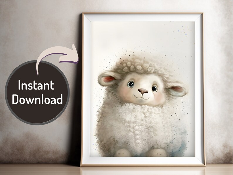 Fear Not Sheep Nursery Wall Art, Bible Verse Print, Christian Kids Room ...