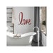 Love Cursive Wall Art Handwriting- Metal Sign. Home Decor - Indoor ...