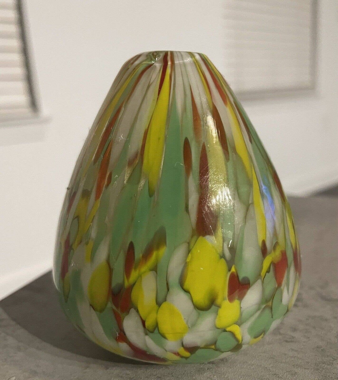 Confetti Swirled Art Glass Oil / Reed Diffuser or Bud Vase - Etsy