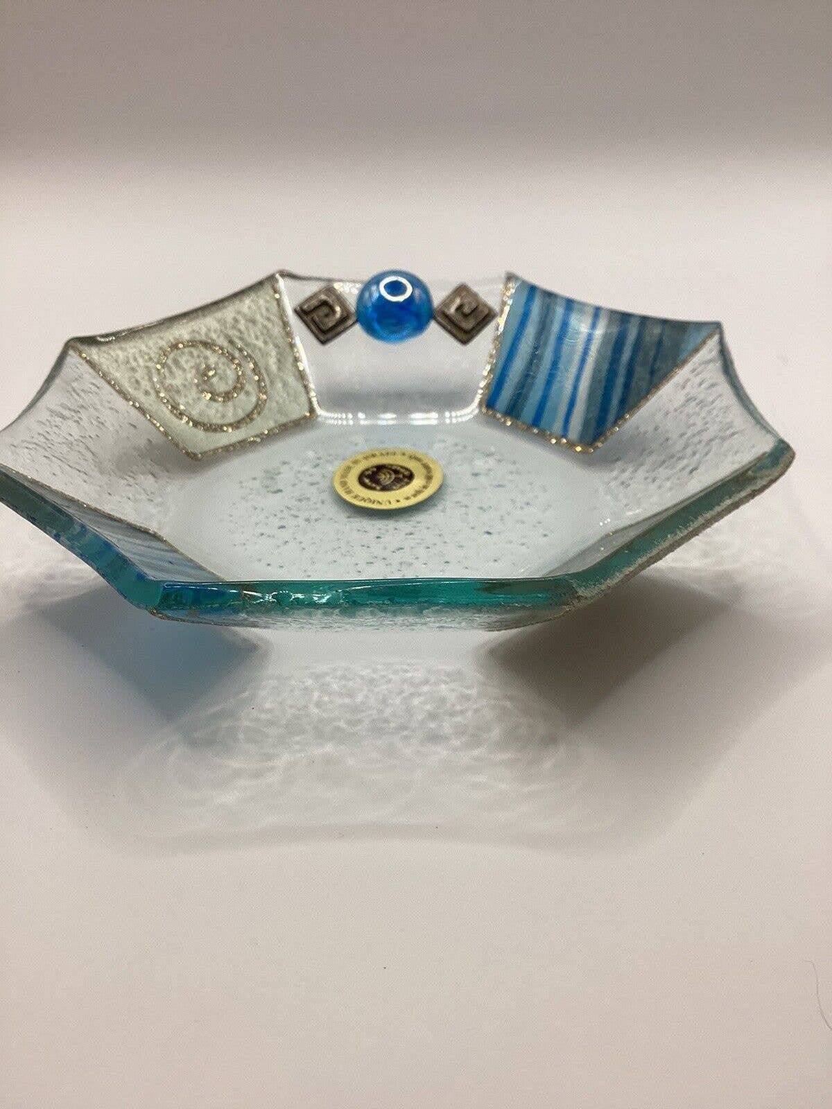 Unique Handmade in Israel Glass Dish by Lily Art - Etsy