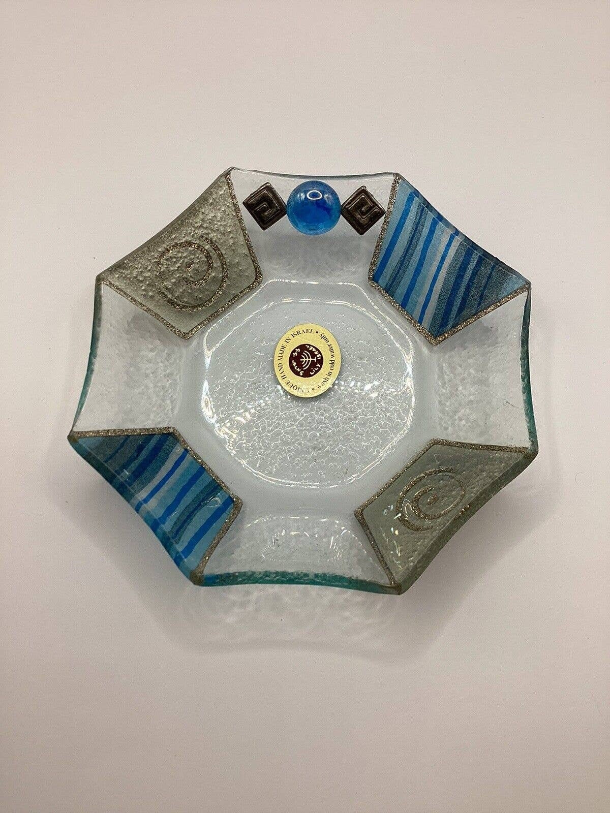 Unique Handmade in Israel Glass Dish by Lily Art - Etsy