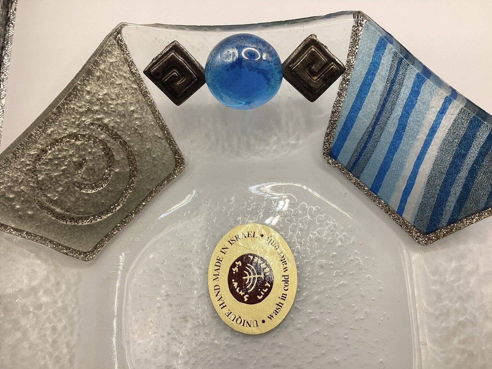 Unique Handmade in Israel Glass Dish by Lily Art - Etsy
