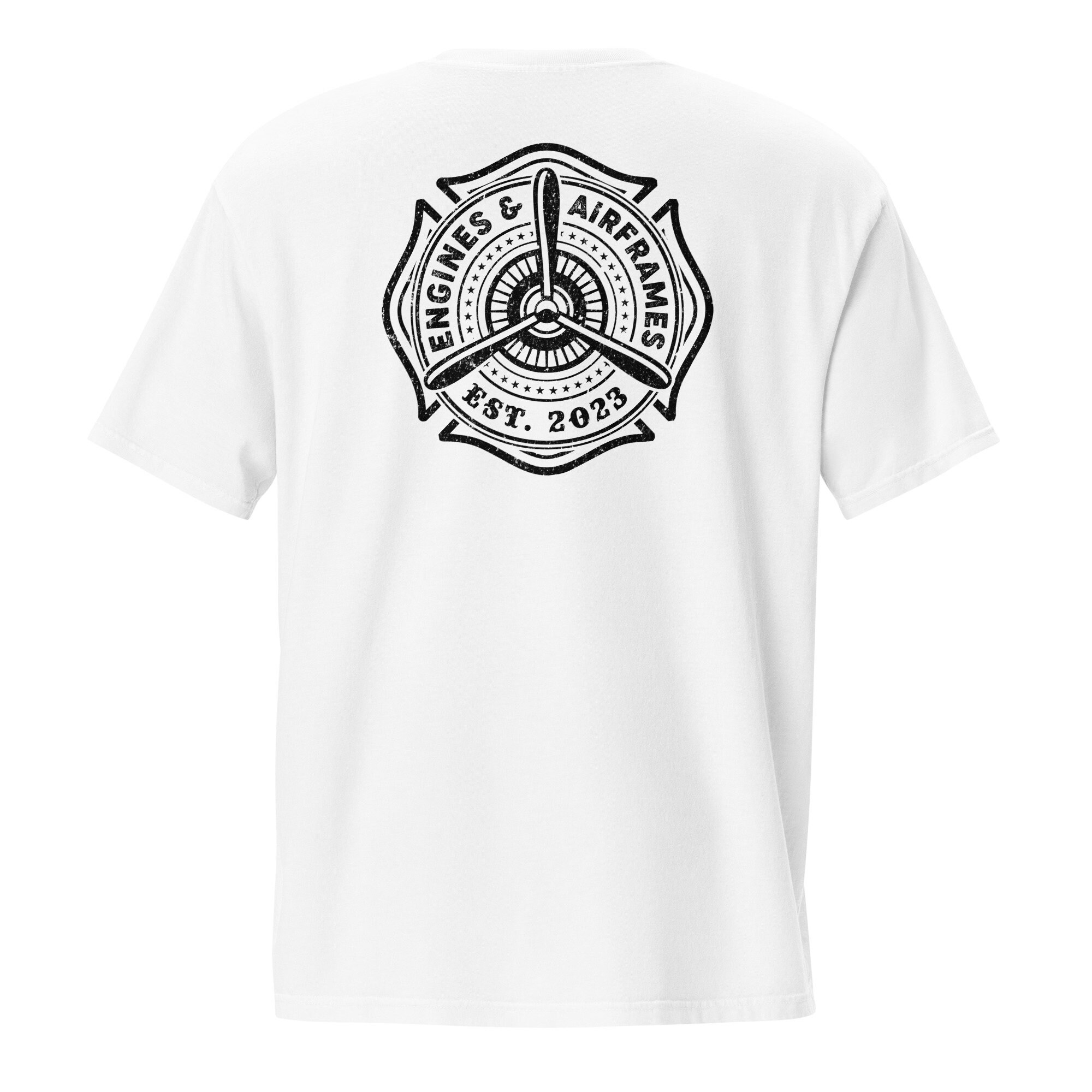 Engines & Airframes Black Logo Comfort Colors Unisex Garment-dyed Pocket T-shirt - Etsy