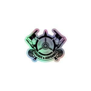 Engine & Airframes Holographic Logo Stickers - Etsy