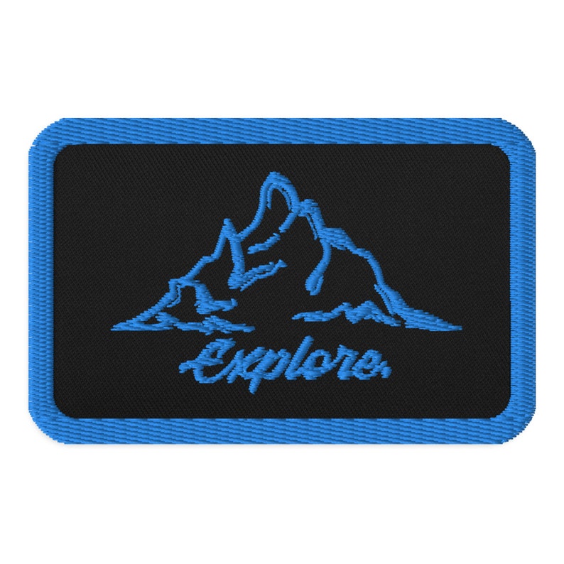 Explore - Mountain - Embroidered Patch - Etsy