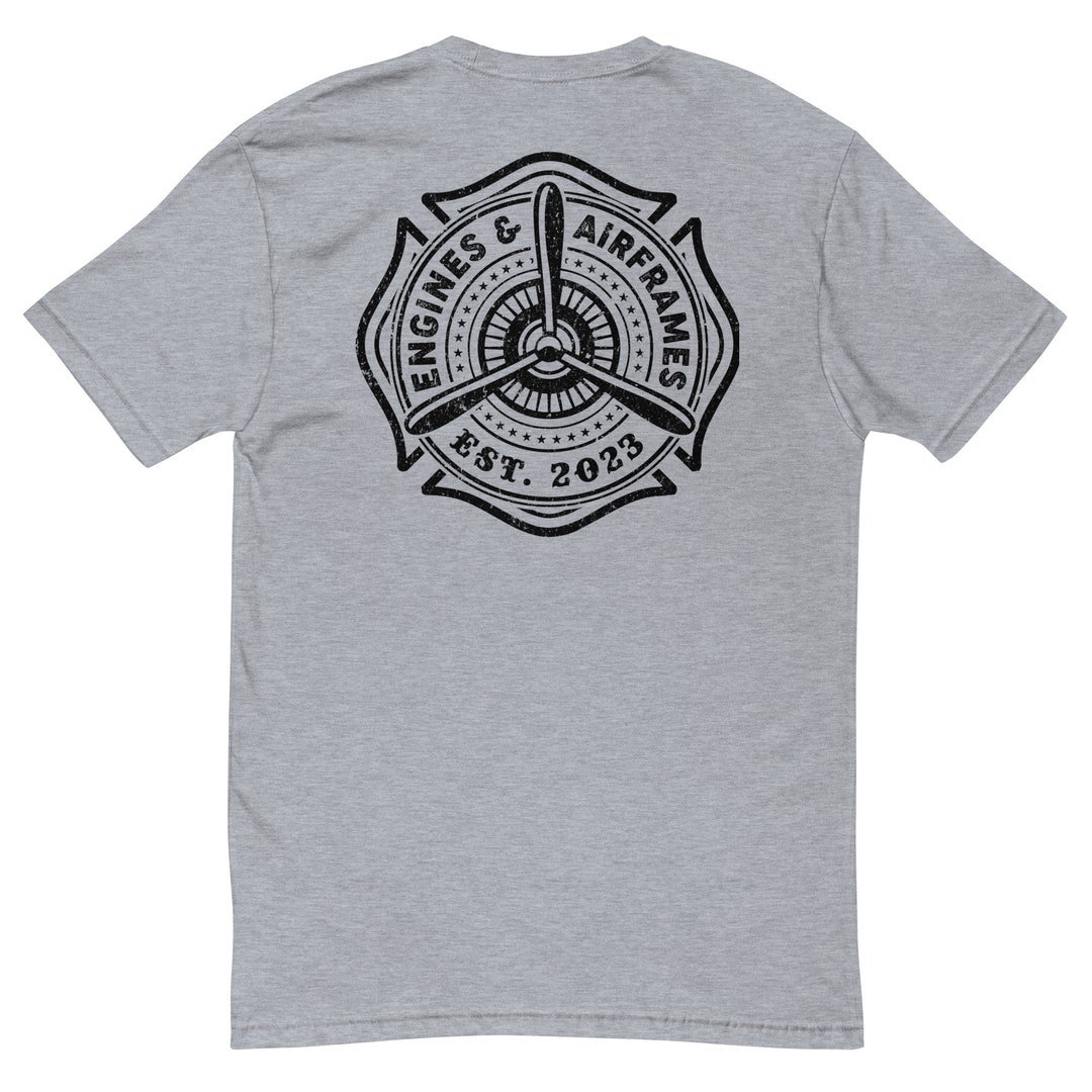 Engines & Airframes Black Logo Short Sleeve T-shirt - Etsy