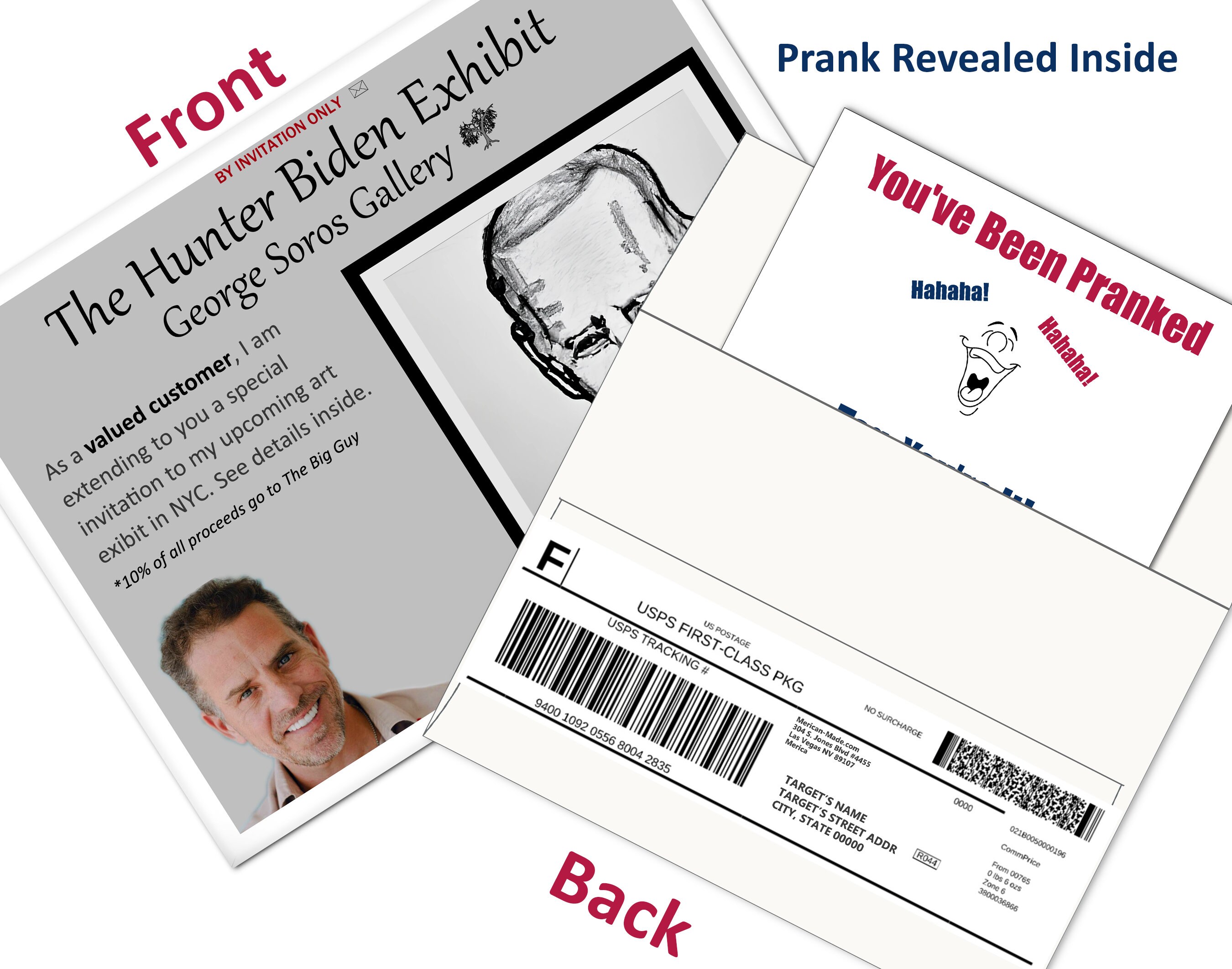 Prank Mail - Hunter Biden Exhibit - Prank Your Circle With This ...