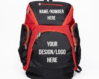 Personalized Sports Backpack - Etsy