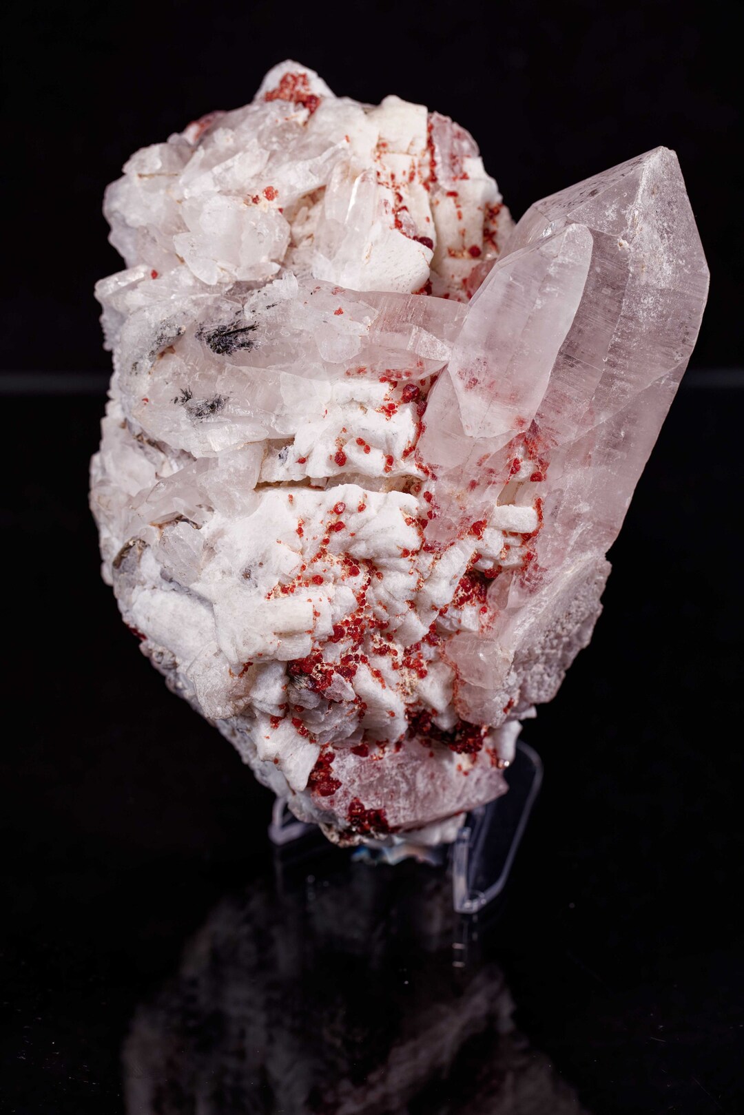 Quartz With Feldspar and Garnet - Etsy