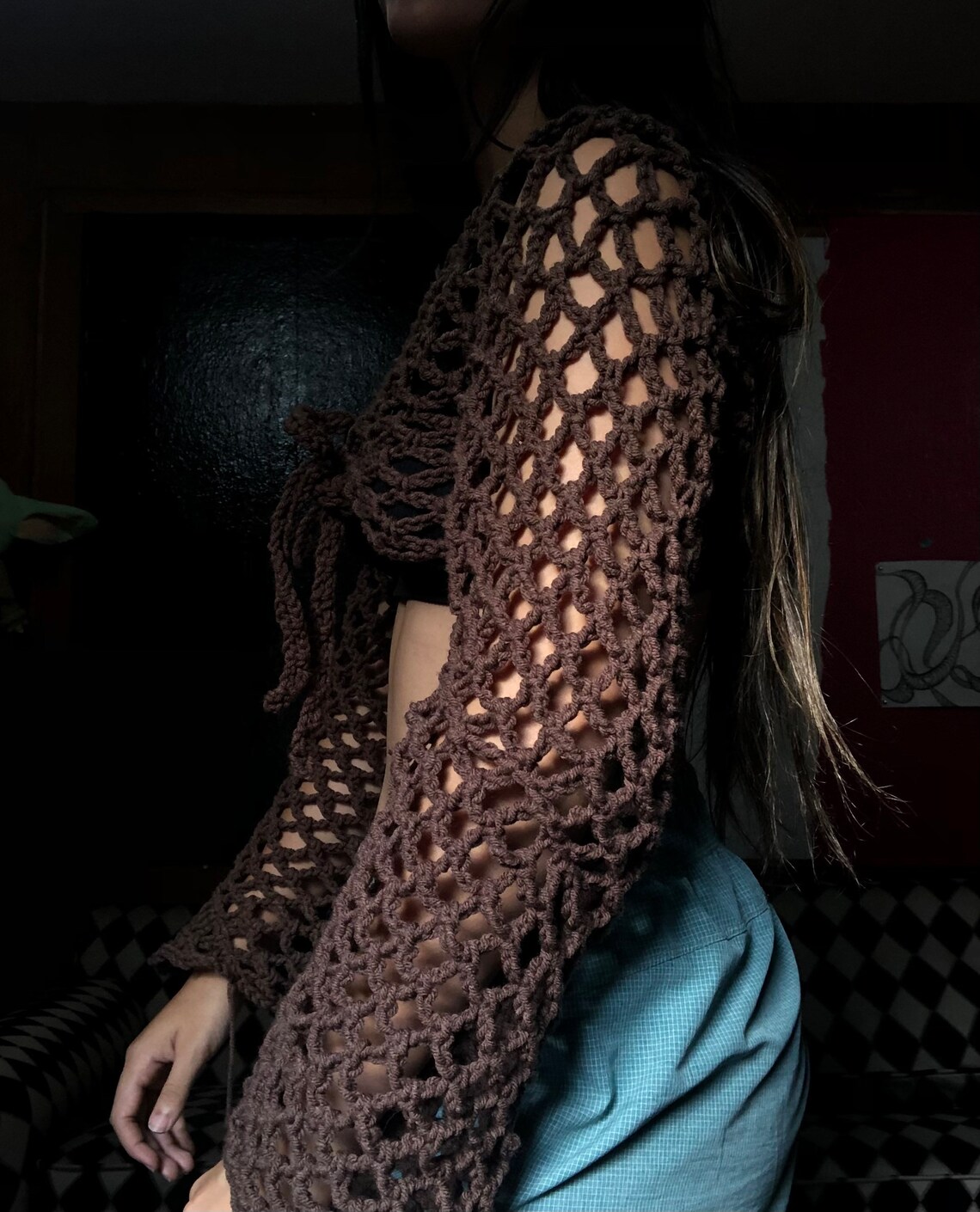 Y2K Front Tie Bolero Shrug - Etsy