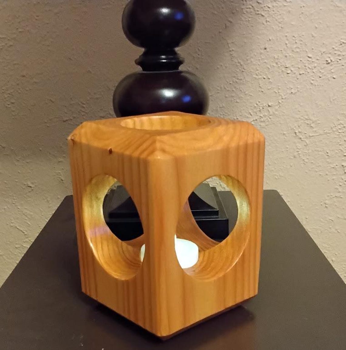 Unique Decorative Wood Tealight Holders, Summer Oak, Throws off Unique ...